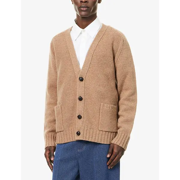 Bottega Veneta V-neck Knitted Wool Cardigan