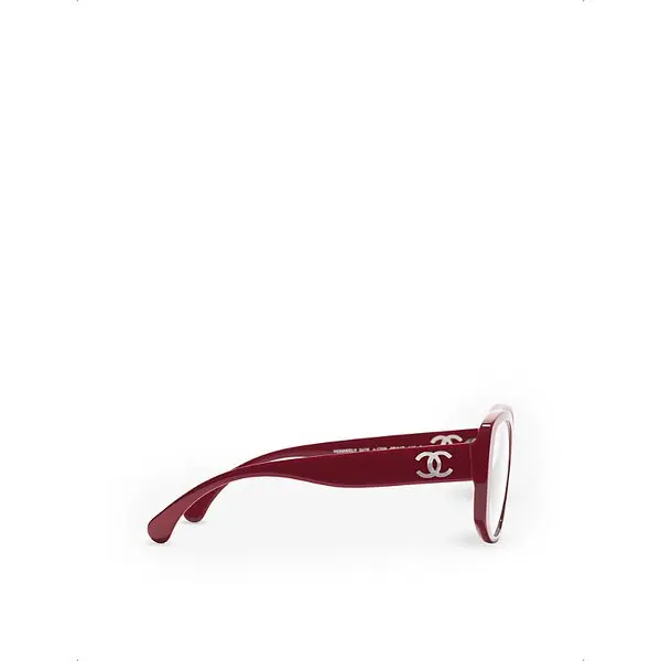 Chanel Butterfly-frame Acetate And Nylon Optical Glasses