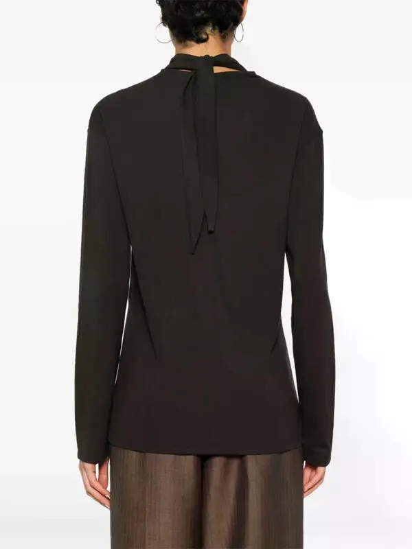 LEMAIRE Scarf-detail Long-sleeve Top