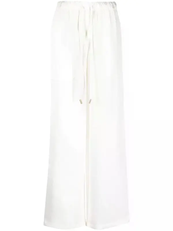 Cult Gaia Drawstring Waist Straight-leg Trousers
