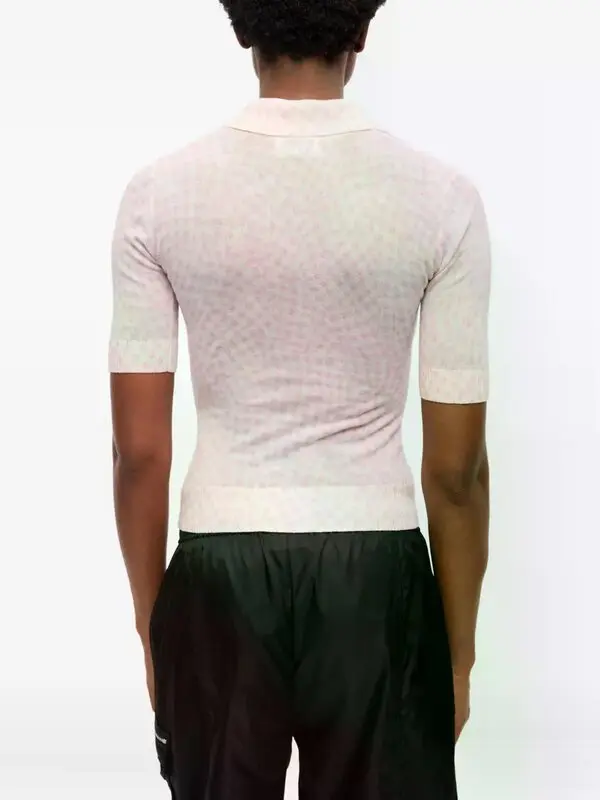 GANNI Patterned-jacquard Top