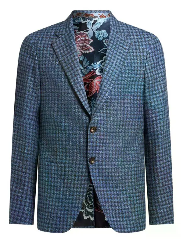 Etro Checked Single-breasted Blazer