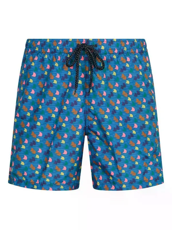 DRUMOHR Printed Swim Shorts - Blue