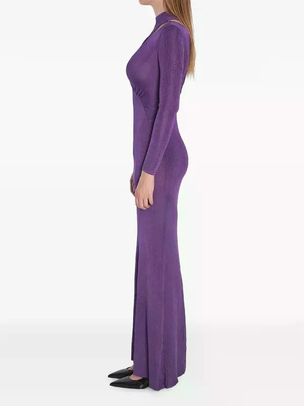 SELF-PORTRAIT Cut-out Draped Dress