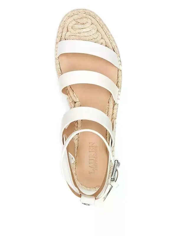 Ralph Lauren Leather Espadrille Sandals