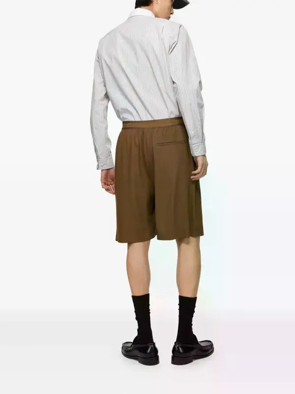 Acne Studios Pleated Wide-leg Shorts