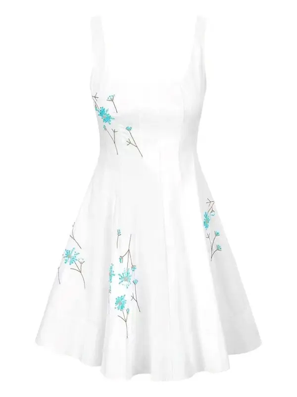 staud wells embroidered dress Short Sleeve Wells Dress main image 1