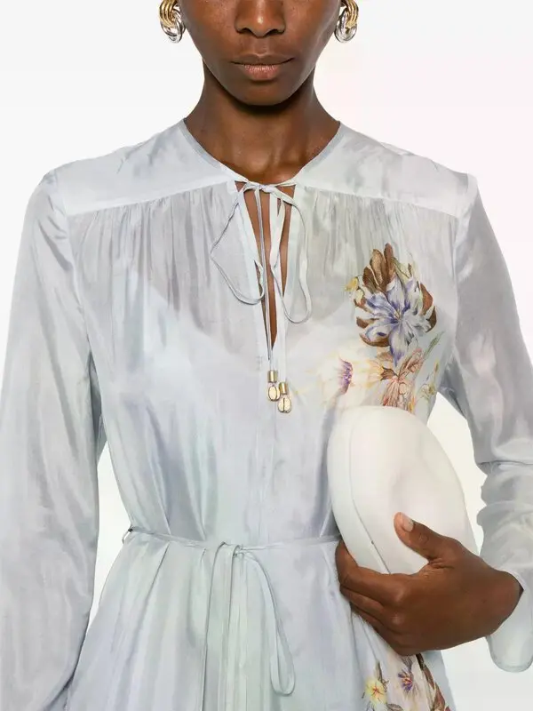 coco embroidered dress zimmermann Coco Embroidered Long Dress – MAYFEYR main image 0