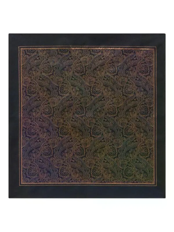 Etro Paisley-pattern Scarf - Black