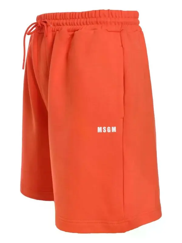 MSGM Elasticated-waist Track Shorts - Red