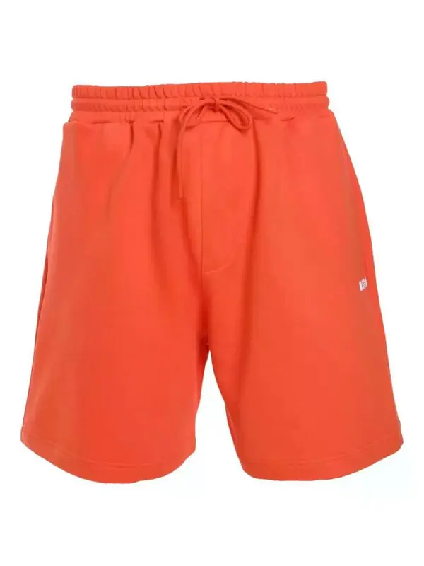 MSGM Elasticated-waist Track Shorts - Red