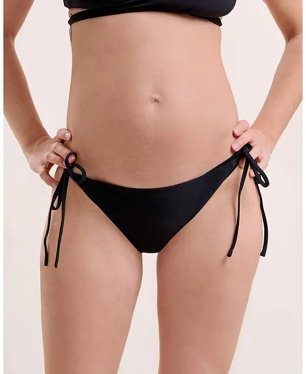 MOLOCO James String Bikini Bottom - Black