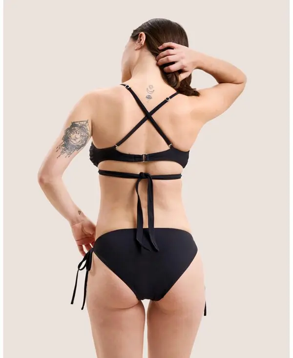 MOLOCO James String Bikini Bottom - Black