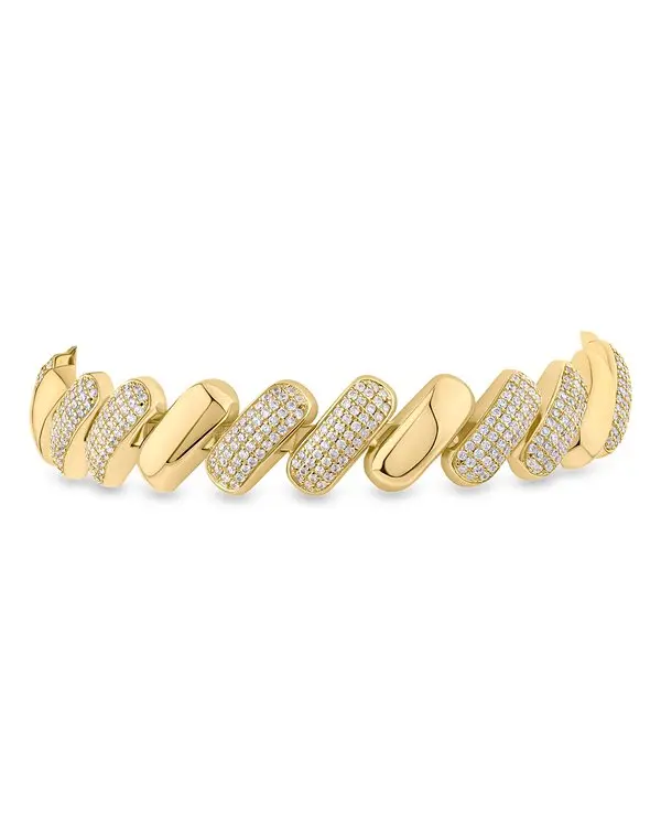 KENNETH JAY LANE Pave Bar Flex Bracelet