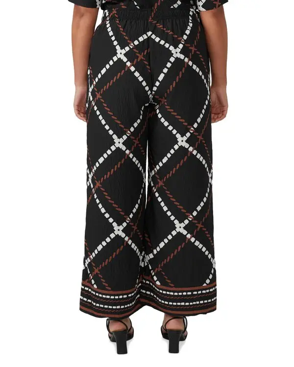 ESTELLE Printed Wide Leg Pants