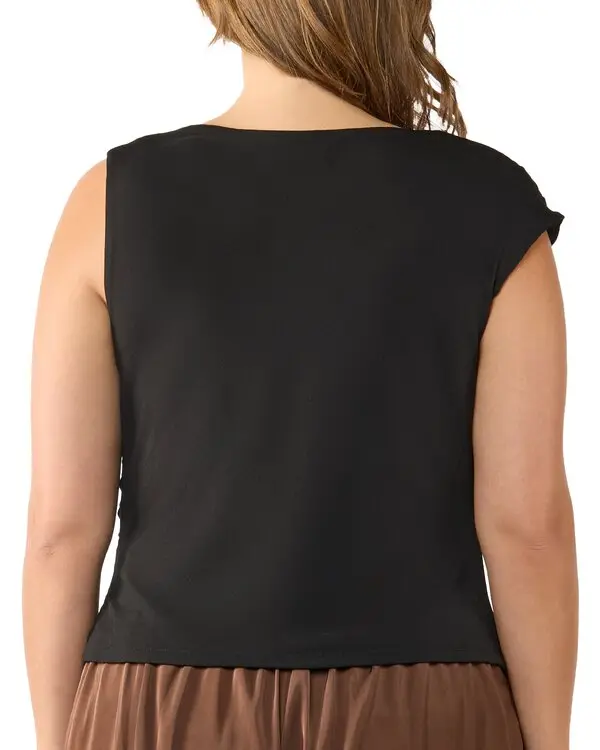 ESTELLE Dune Asymmetric Sleeveless Top
