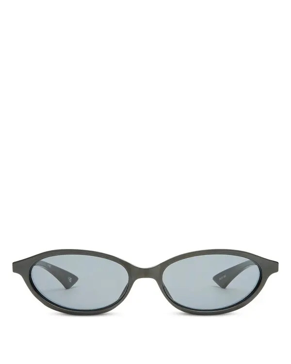 Le Specs Duskfall Oval Sunglasses - Black