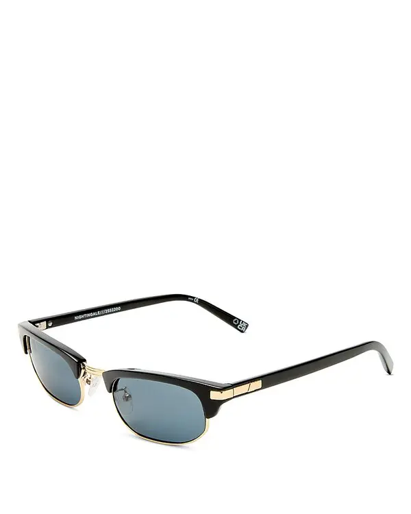 Le Specs Nightingale D-frame Sunglasses 51mm - Black