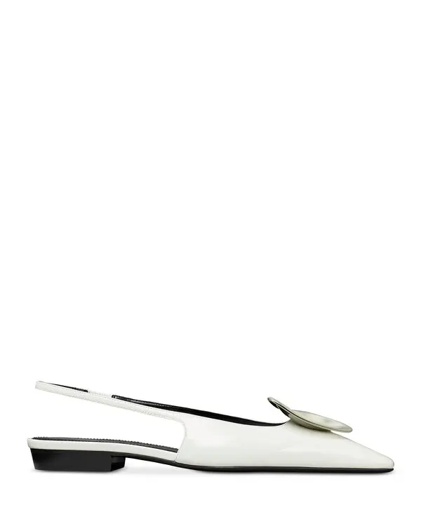 Tory Burch Patos Slingback Flats - Cloud
