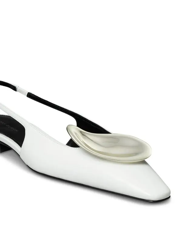Tory Burch Patos Slingback Flats - Cloud