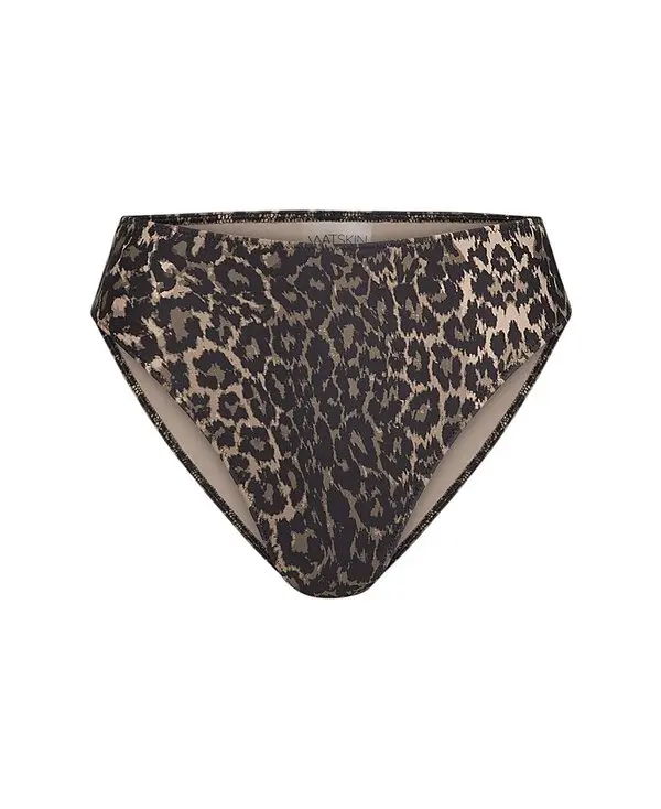 WATSKIN Belle Bikini Bottom - Leopard