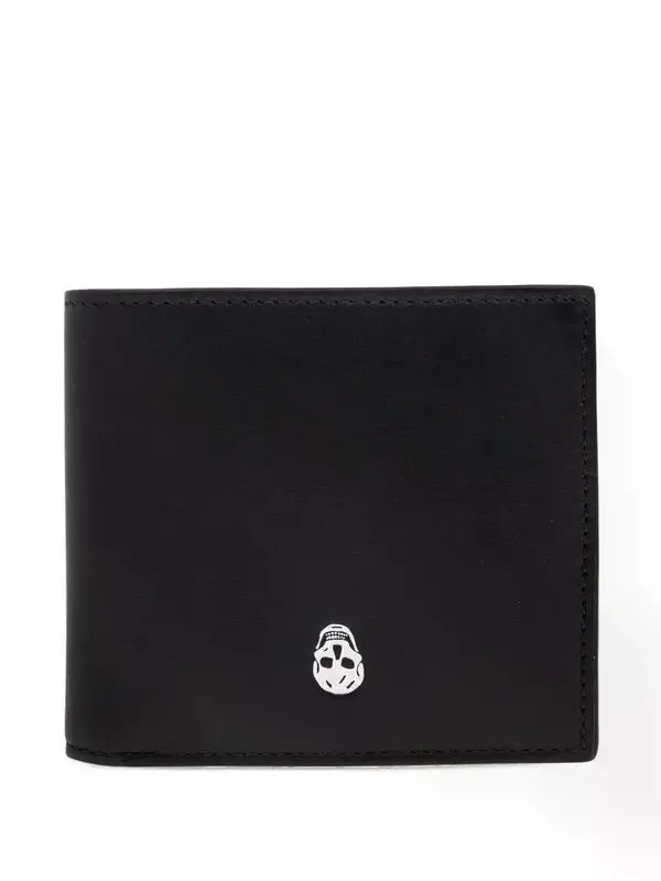 Alexander McQueen Skull-plaque Bi-fold Wallet - Black