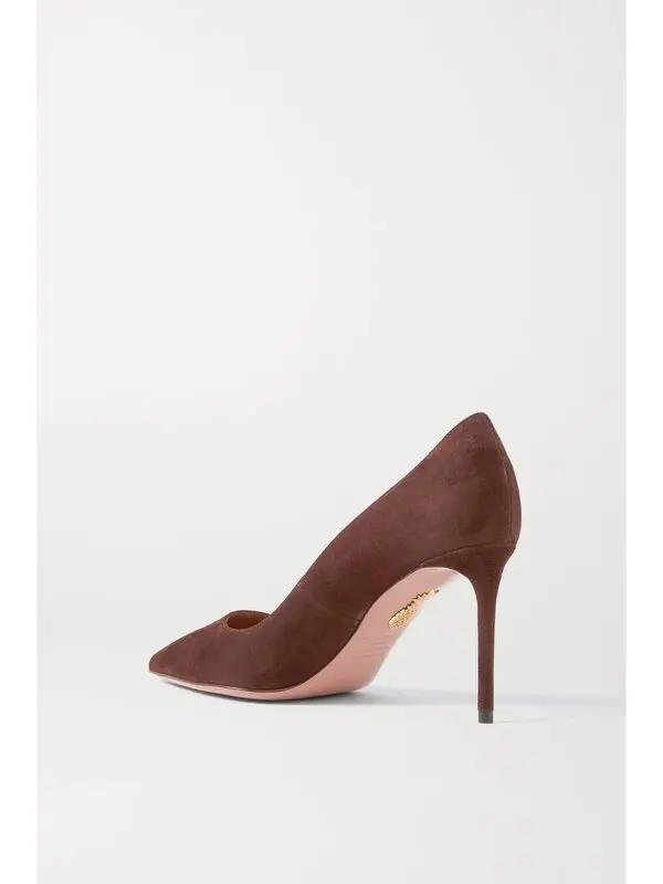 AQUAZZURA Purist 85 Suede Pumps