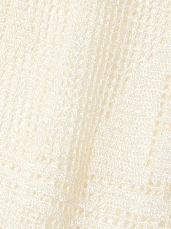 Calle Del Mar Nautical Crocheted Mini Skirt