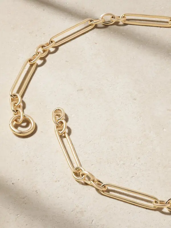 LUCY DELIUS 14-karat Trombone Link Necklace