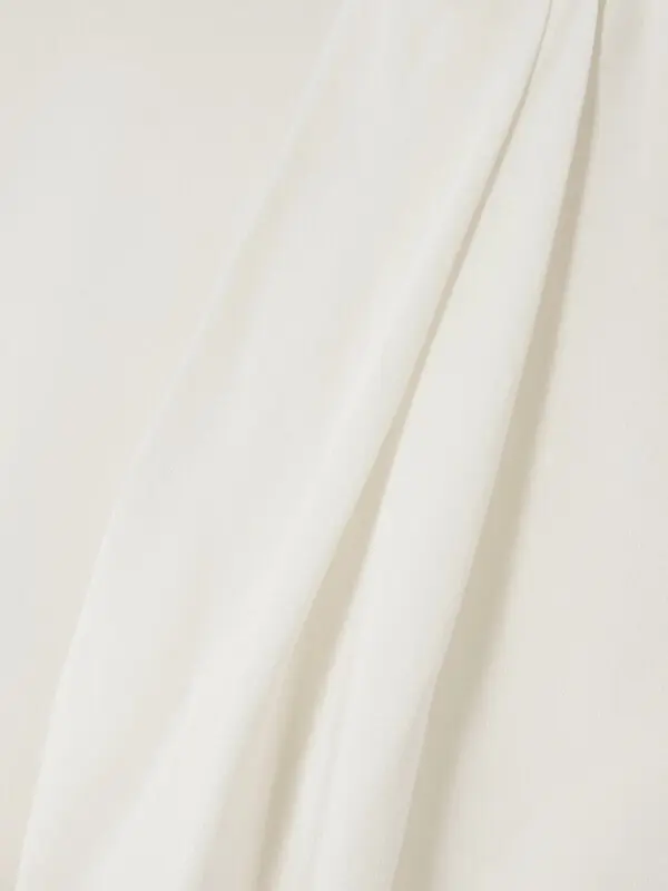 Victoria Beckham Asymmetric Draped Silk Blouse