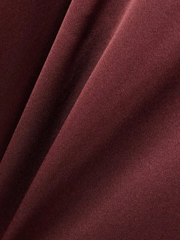 ROKSANDA Hiba Cape-effect Asymmetric Draped Silk-satin Dress