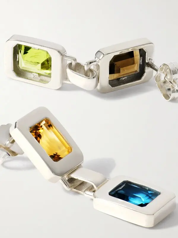 LOREN STEWART Roca Link Multi-stone Earrings