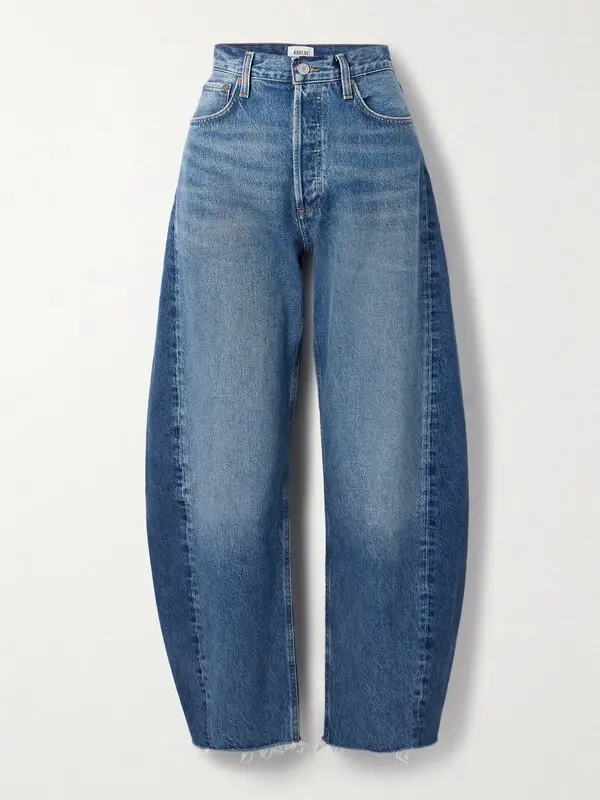 AGOLDE Luna High-rise Barrel-leg Jeans - Blue