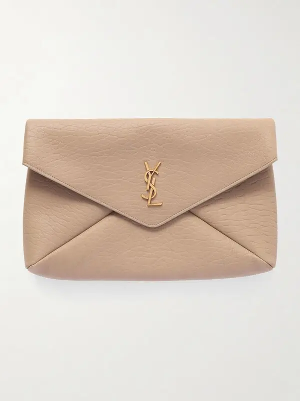 Saint Laurent Cassandre Large Clutch - Gray