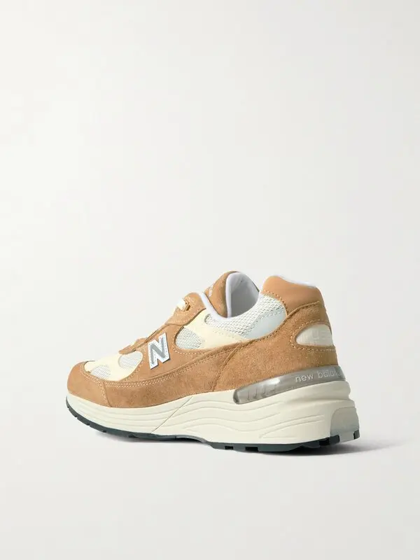NEW BALANCE 992 Suede, Leather And Mesh Sneakers
