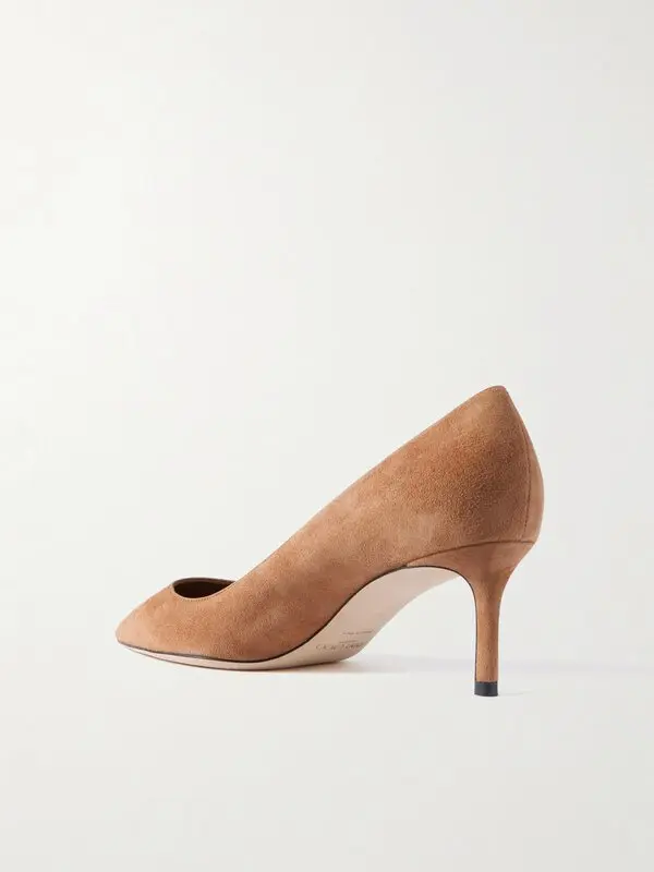 JIMMY CHOO Romy 60 Suede Pumps - Brown