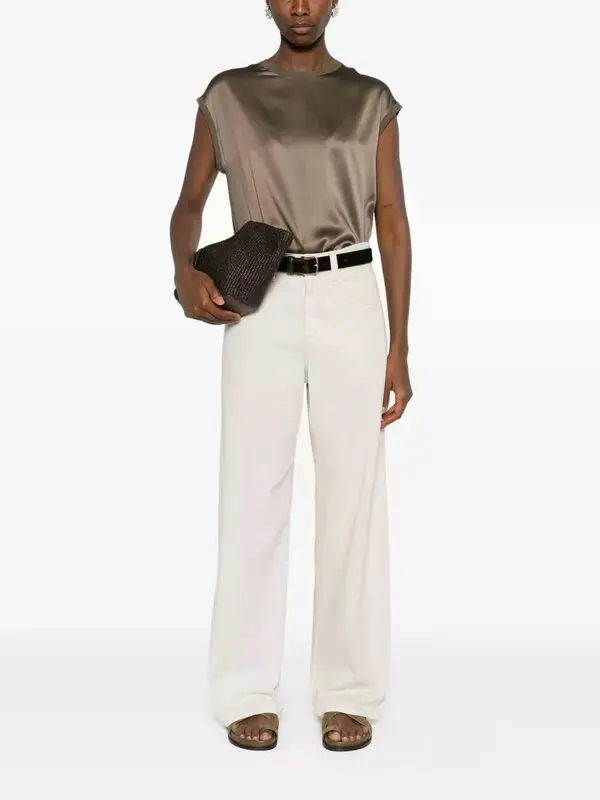 Brunello Cucinelli Sleeveless Crew Neck Top