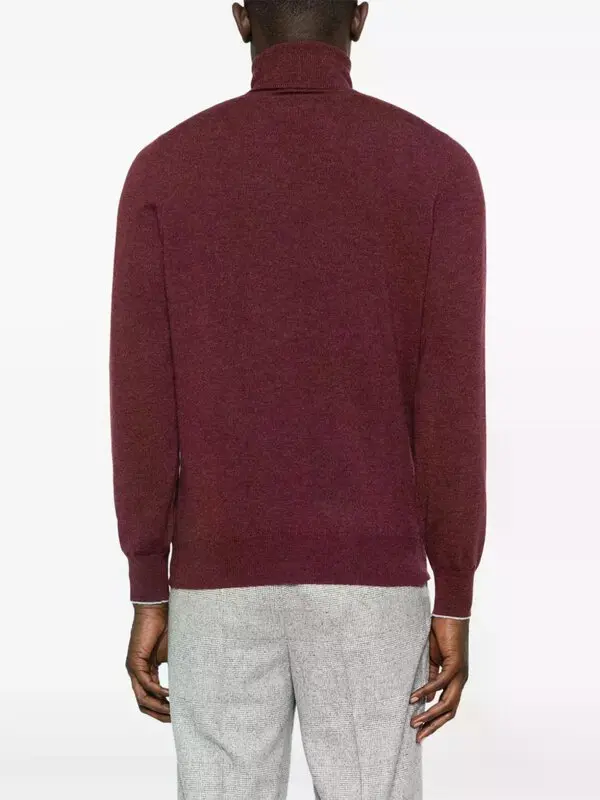 Brunello Cucinelli Cashmere High-neck Sweater - Red