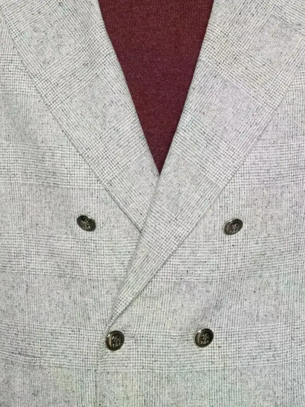 Brunello Cucinelli Double-breasted Blazer - Grey