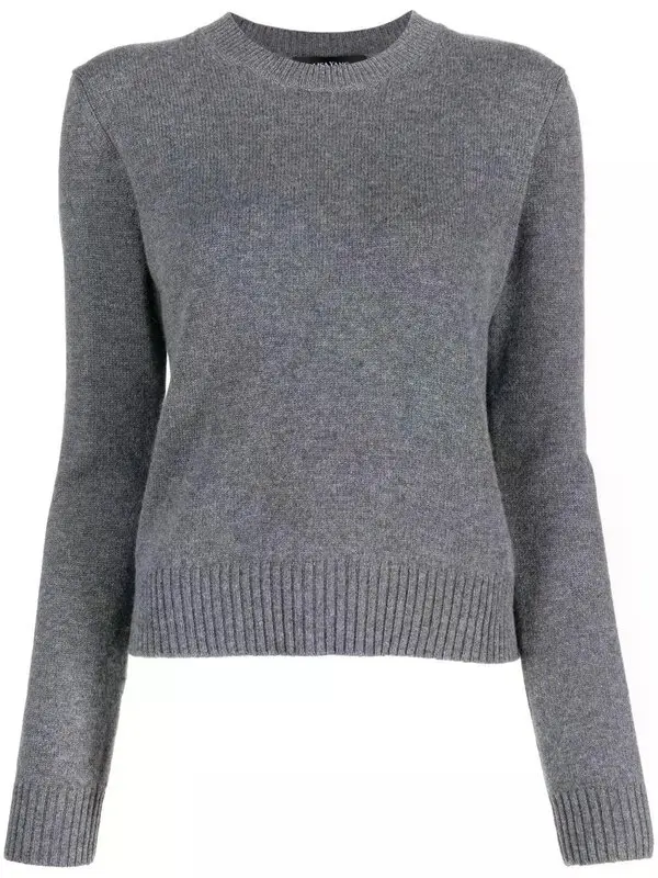 LISA YANG Crew Neck Cashmere Jumper - Grey