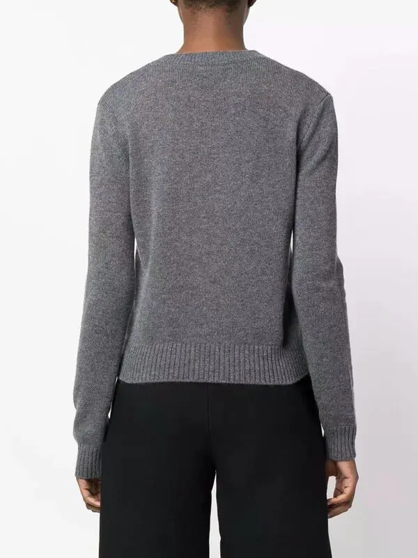 LISA YANG Crew Neck Cashmere Jumper - Grey