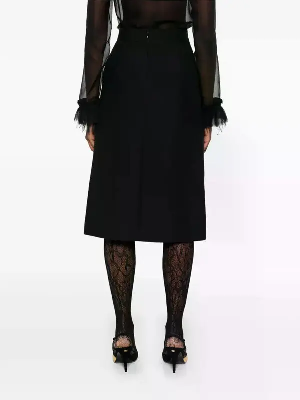 Valentino Garavani Buckled A-line Skirt