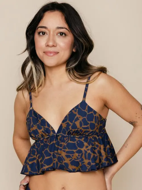 KITTY AND VIBE Flowy Tankini Bikini Top - Khai