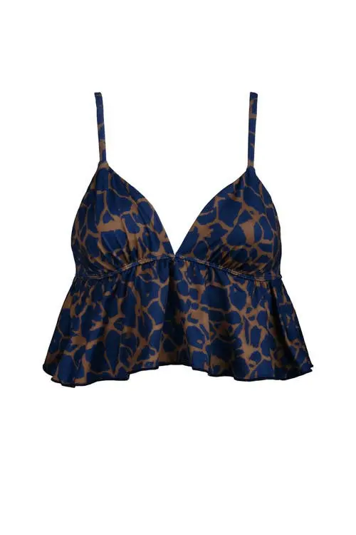 KITTY AND VIBE Flowy Tankini Bikini Top