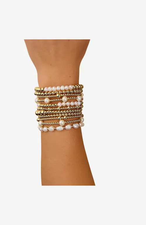 LITTLE SKY STONE Elliot Pearl Bead Bracelet
