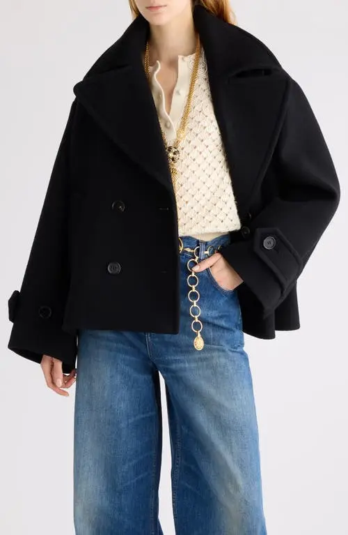 Chloé Oversized Double-breasted Wool-blend Coat