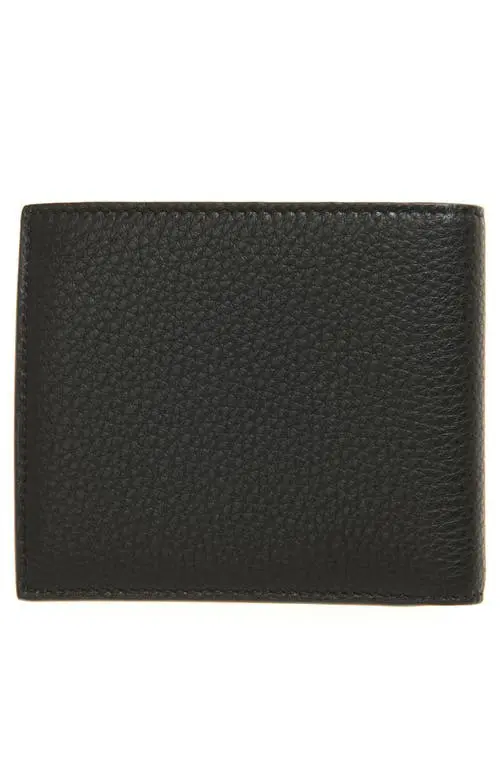 Balenciaga Leather Bifold Wallet - Black