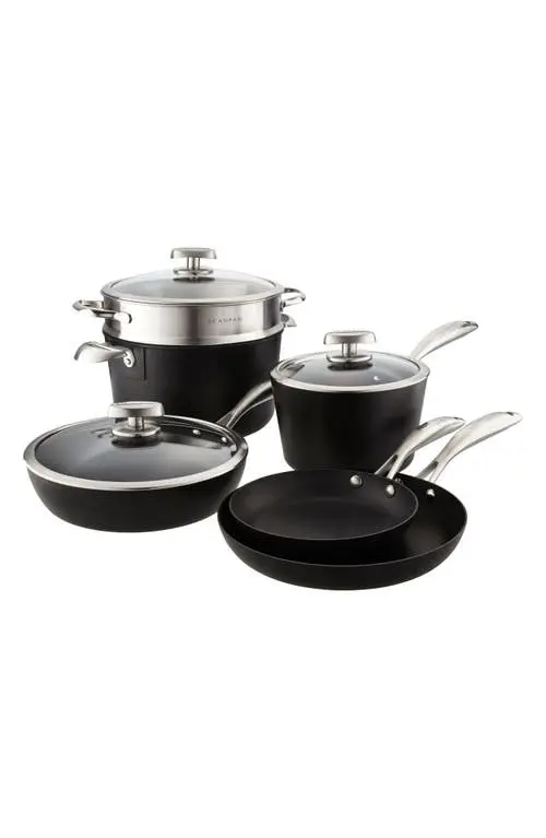SCANPAN Pro Iq 9-piece Aluminum Nonstick Cookware Set - Black