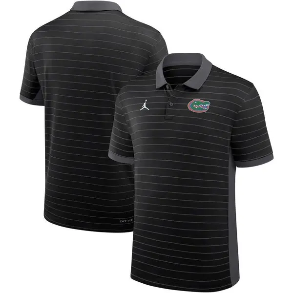 JORDAN BRAND Florida Gators 2025 Early Season Coaches Sideline Victory Stripe Performance Polo - Black