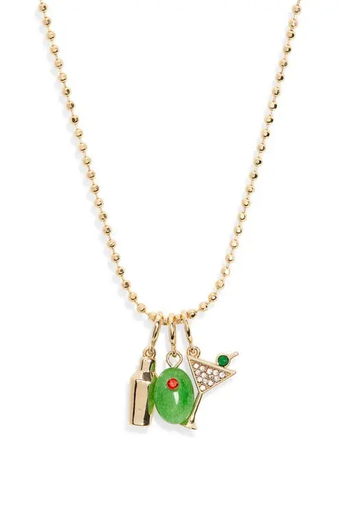 Baublebar Pimento Momento Charm Necklace - Green